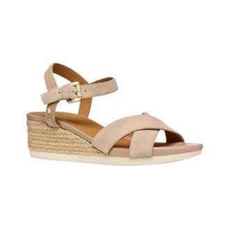 Geox Ischia Corda Keilsandaletten - - Shoes - Damen - Beige - 40 EU