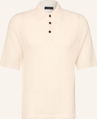 AllSaints Allsaints Strick-Poloshirt Cyclone weiss