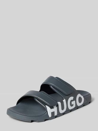 HUGO BOSS Sandale mit Logo Print