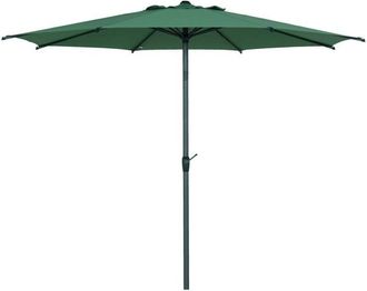Hesperide Parasol droit rond inclinable Loompa 3m vert olive - Hesp&eacute;ride