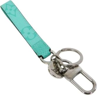 Louis Vuitton unisex, Pre-owned, Vert, Taille: ONE Size Pre-owned Dragonne Slim Key Ring M01105