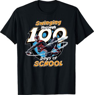 MARVEL Miles Morales Spider-Man 100 Days of School 100th Day T-Shirt