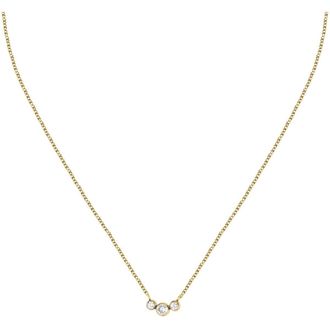 Cleor Collier en acier et zircon