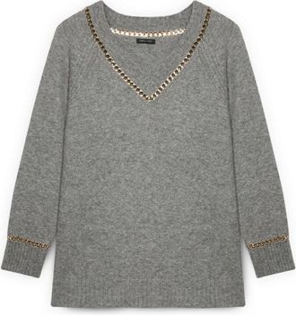 Fiorella Rubino Damen, Strickwaren, Grau, XSGr&ouml;&szlig;e