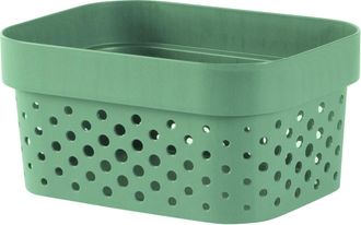 Curver | Korb Infinity Dots Xs 1,4 l recycelt, gr&uuml;n, 100% recyceltes Material, 17 x 12,6 x 8,4 cm