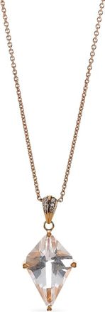 Lisa Nik collier Kite Quartz en or rose 18ct