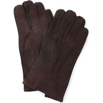 Profuomo Gants Daim Marron