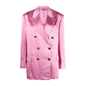 Tom Ford Double-Breasted Blazer - - Jackets - Damen - Rosa - 3XS