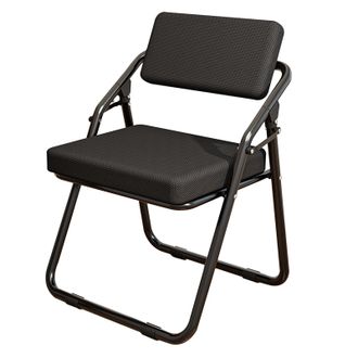 Generic Thickened Mesh Seat Cushion for Folding Chairs - Portable, Durable, & Comfortable - Ideal for Indoor/Outdoor Events, Parties, Dining & Work (Black)