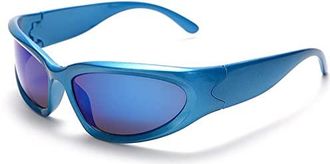 Generic Lunettes de soleil tendance en résine pour homme et femme Style steampunk gothique, C05, Taille unique