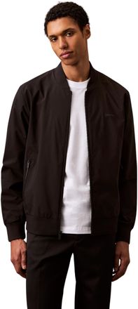 Calvin Klein Ls Matte Bomber Jacke, Schwarz (Schwarz), Gr&ouml;&szlig;e L f&uuml;r Herren