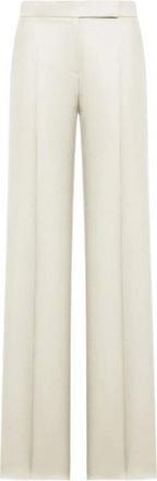 Max Mara Femme, Pantalons, Beige, Taille: 38 FR Wide Pantalons