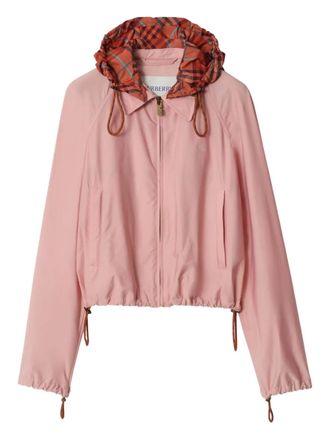 Burberry veste &agrave; capuche d&eacute;tachable - Rose