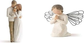 Enesco 26181 Notre Cadeau & Willow Tree 26012 Figurine Ange de la Prière