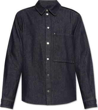 Moncler Denim Hemd - - Shirts - Herren - Blau - 2XL