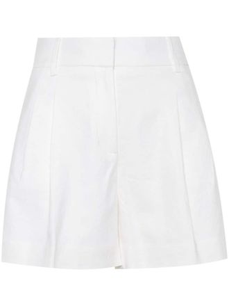 Michael Michael Kors short à détails plissés - Blanc