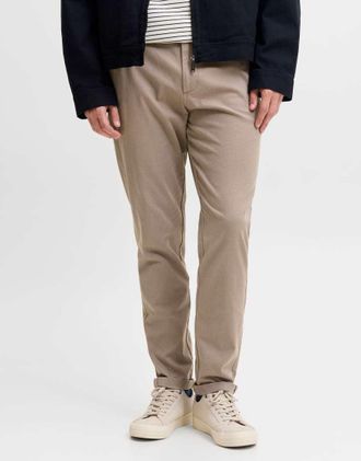 Jack & Jones Marco pantalon slim taille basse gris-Blanc