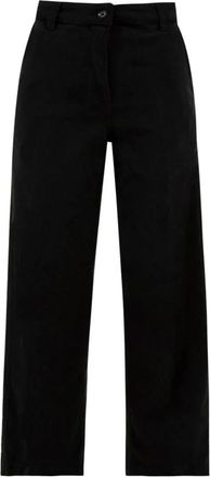 Aspesi Femme, Pantalons, Noir, Taille: 38 FR Pantalone Modello 0172 P528 85241