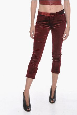 Ann Demeulemeester Hidden Closure Velour Chinos Pants size 40