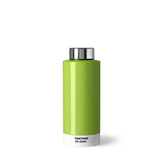 Pantone Trinkflasche, Edelstahl, Greenery 15-0343, 7.4 x 7.4 x 19 cm, 101090343