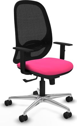 Piqueras y Crespo B&uuml;rostuhl, zylindrisch, mit 1D-Armlehnen, h&ouml;henverstellbare Lendenwirbelst&uuml;tze, ausgestattet mit 3 Positionen und Schneideschaum, mit 65 mm Nylon-Roll