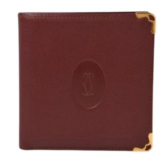Cartier Portefeuille Bi-fold Must Pre-owned - Homme - Pre-owned - Rouge - Taille: ONE Size