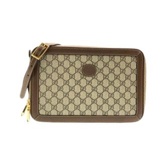 Gucci Sac bandouli&egrave;re GG Supreme en toile Pre-owned - Femme - Pre-owned - Beige - Taille: ONE Size