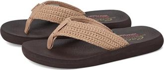 Skechers Tongs Asana-Valley Chic pour femme, moka, 38 EU