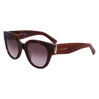 Longchamp Braune Acetat-Sonnenbrille