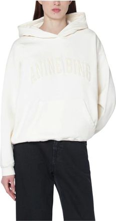 Anine Bing Femme, Sweatshirts et sweats &agrave; capuche, Beige, Taille: 38 FR Harvey SweaT-shirt