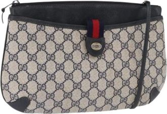 Gucci Sac bandouli&egrave;re vintage GG Canvas Pre-owned - Femme - Pre-owned - Bleu - Taille: ONE Size