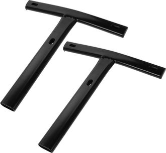 Angoily 2 St&uuml;ck T F&ouml;rmige R&uuml;ckenlehnenst&uuml;tze aus Schwarzem Stahl Stabile St&uuml;tzstange als Ersatzteil f&uuml;r B&uuml;ro Gaming und Friseurst&uuml;hle Ergonomische Unterst&uuml;tzu