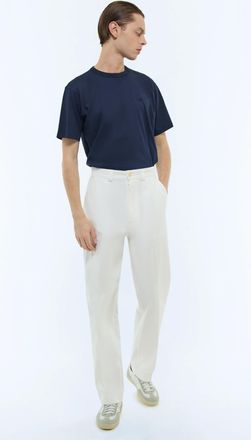 Fursac Chino droit en serge de coton - Taille 29 - Homme