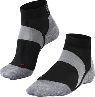 Falke Unisex Fahrradsocken BC6 Short Racing U Sso Lyocell Funktionsmaterial antiblasen 1 Paar, Schwarz Black-Mix 3010, 39-41