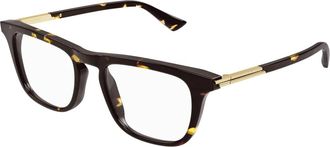 Bottega Veneta unisex, Accessoires, Brun, Taille: 51 MM Lunettes de vue carr&eacute;es