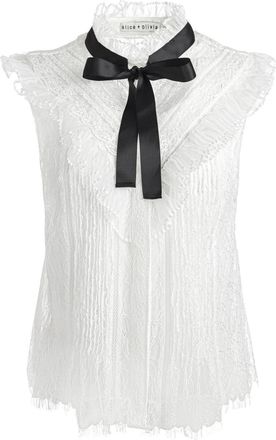 Alice & Olivia Rheba Hemd - Wei&szlig;