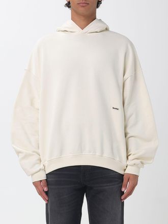 Disclaimer Oversize-Hoodie aus Baumwolle mit Kontrastlogo und Kapuze