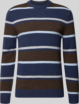 Mc Neal Strickpullover aus Woll-Mix im Allover-Look