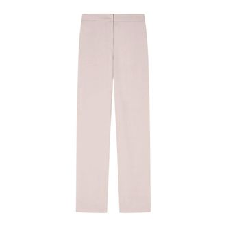 Emporio Armani Femme, Pantalons, Beige, Taille: 50 FR Pantalon Droit en Twill D&eacute;lav&eacute;