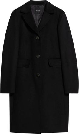 Max Mara Femme, Manteaux, Noir, Taille: 32 FR Manteau crois&eacute;