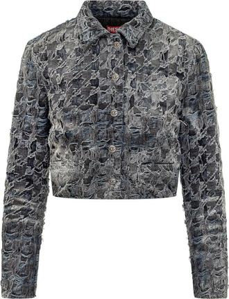 Diesel Femme, Vestes, Bleu, Taille: 38 FR Vestes