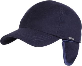 Wigens Wignes Loro Piana Flanelle Storm Syestem Casquette de baseball imperméable avec cache-oreilles, bleu marine, 60 EU