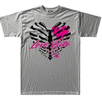 Generic AJ Lee Love Bites Merch T-shirt d&eacute;t&eacute; tendance d&eacute;contract&eacute; Y2K T-shirt sport unisexe, gris, XXS