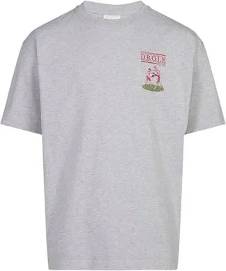 Dr&ocirc;le de Monsieur Tee-shirt oversize en coton