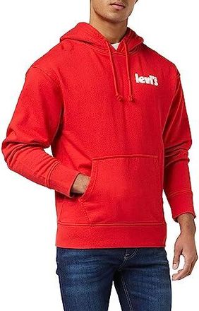 Levi's Homme Relaxed Graphic Sweatshirt, Poster Logo Aura Orange, M