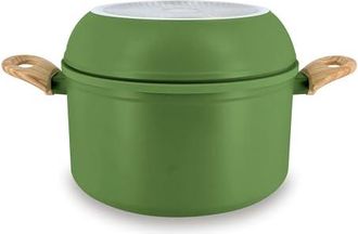 Menastyl Cuisson Batterie de Cuisine Empilable - Gamme The Super Ball - 98% dAluminium Recycl&eacute; - Compact - Rev&ecirc;tement C&eacute;ramique Antiadh&eacute;sif - Tous Feux dont Induction 