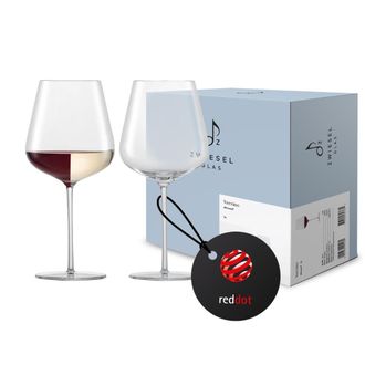 Zwiesel Glas Allroundglas Vervino (2-er Set), edle Weingläser für Rot-, Weiß und Schaumwein, spülmaschinenfeste Tritan-Kristallgläser, Made in Germany (Art.-Nr. 12