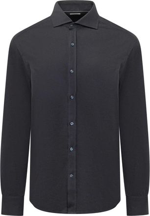 Brunello Cucinelli Homme, Chemises, Bleu, Taille: S T-shirt