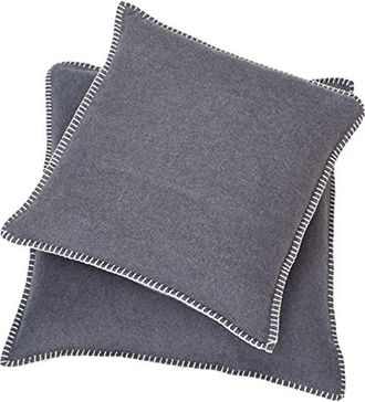 David Fussenegger Kissenbezug Filz mélé Dekokissen aus Baumwolle flauschig weich, 40x40 cm
