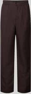 Lacoste Straight Leg Stoffhose aus Leinen-Mix